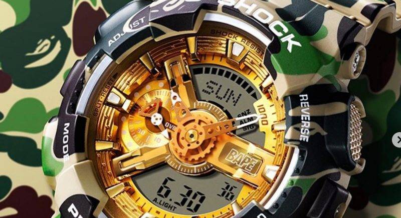 G shock bape - релиз новой модели часов Casio и A bathing Ape, часы ...