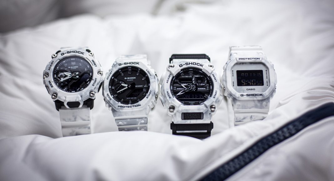 Casio G-SHOCK Grunge Snow Camouflage - коллекция часов