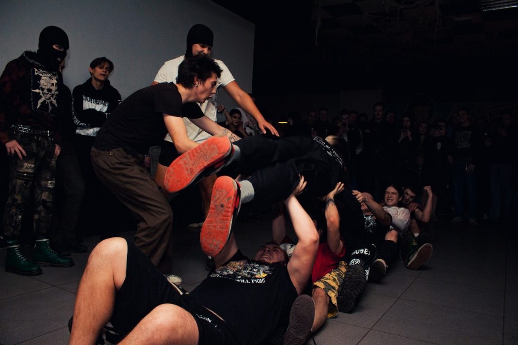 Donbass underground stage. South stomping hardcore show